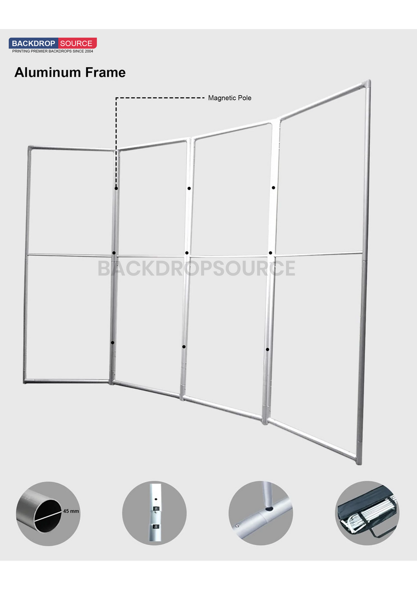 Magnetic Partition Displays – 4 Panel Portable Divider – Backdropsource