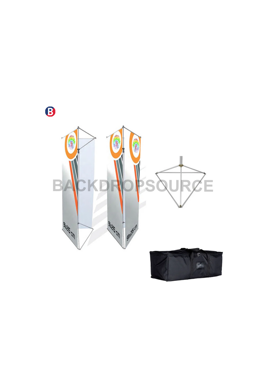 Tri-Banner 3 Sided Triangle Display Stand for All Events – Backdropsource