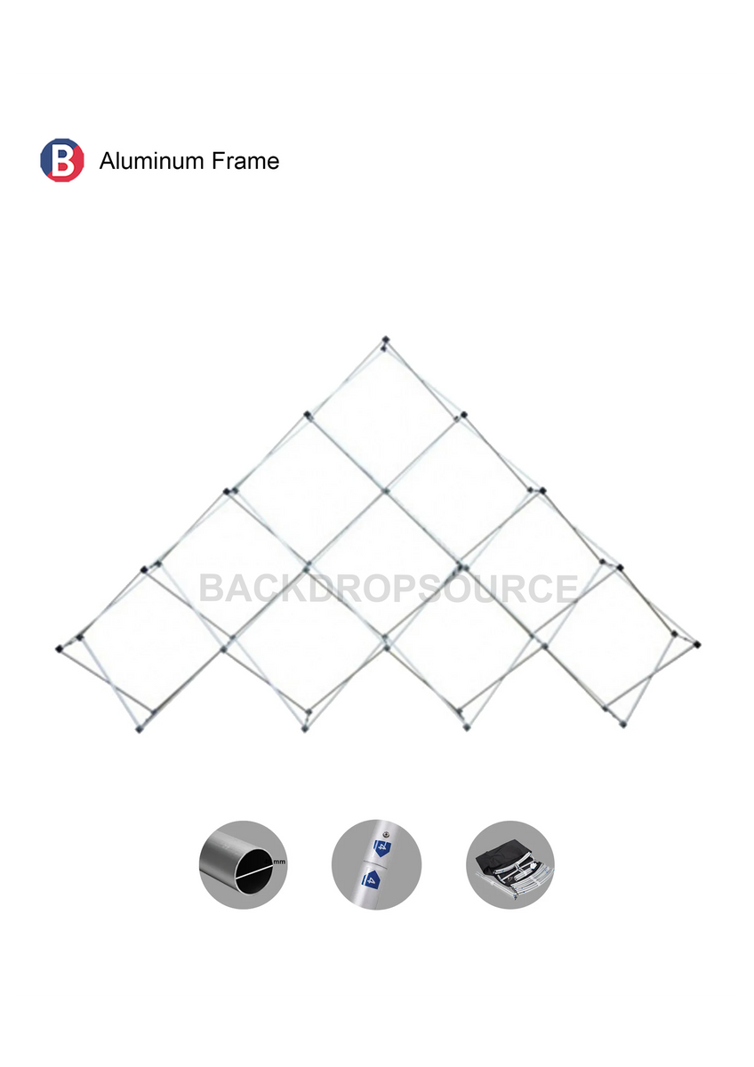 Large Triangular Pop up Geometrix Grid Display for Events – Backdropsource