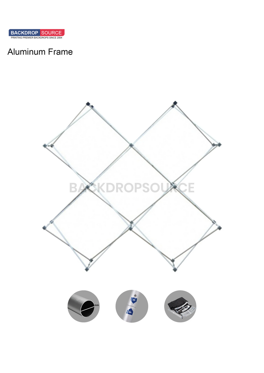 X Pop-Up GeoMetrix Grid Display | Trade Show Stand USA – Backdropsource