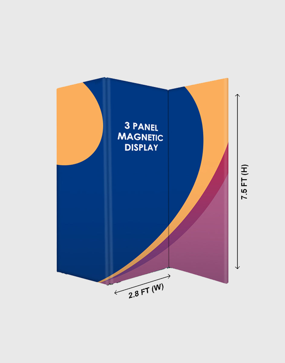 Magnetic Partition Displays – 3 Panel Portable Divider – Backdropsource